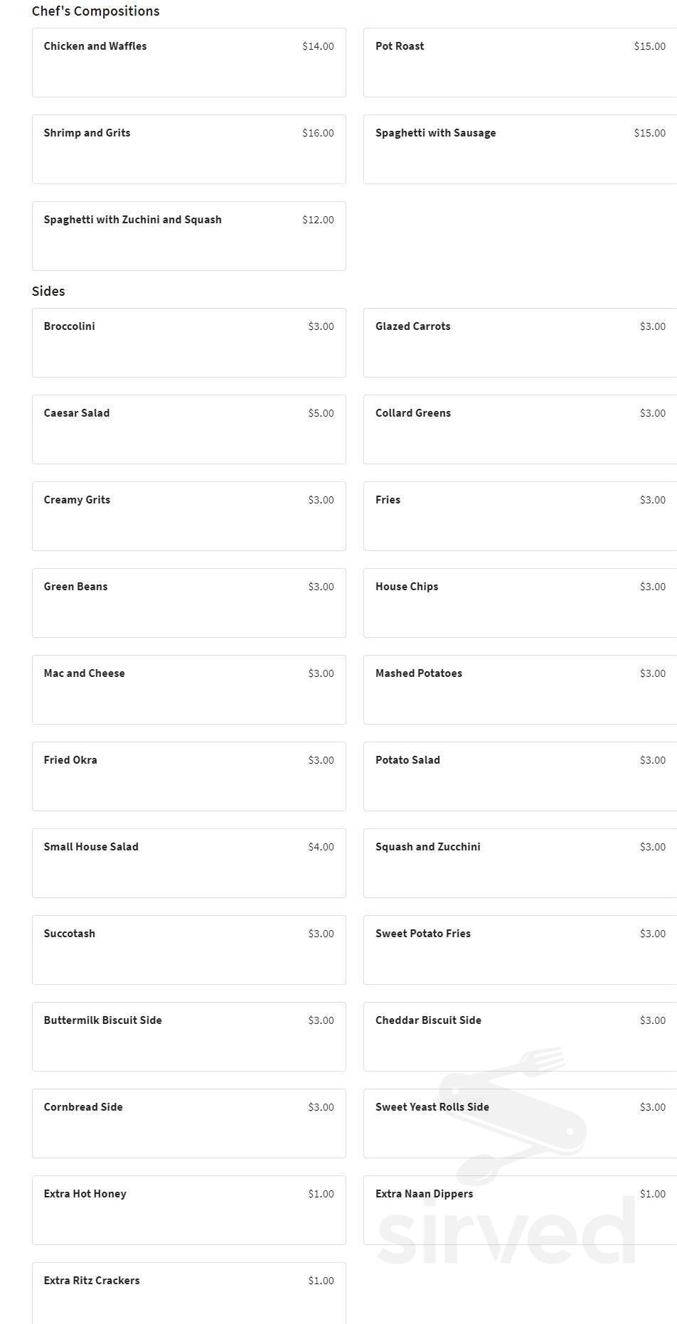 Martha's Kitchen of New Kent menus in New Kent, Virginia, United States