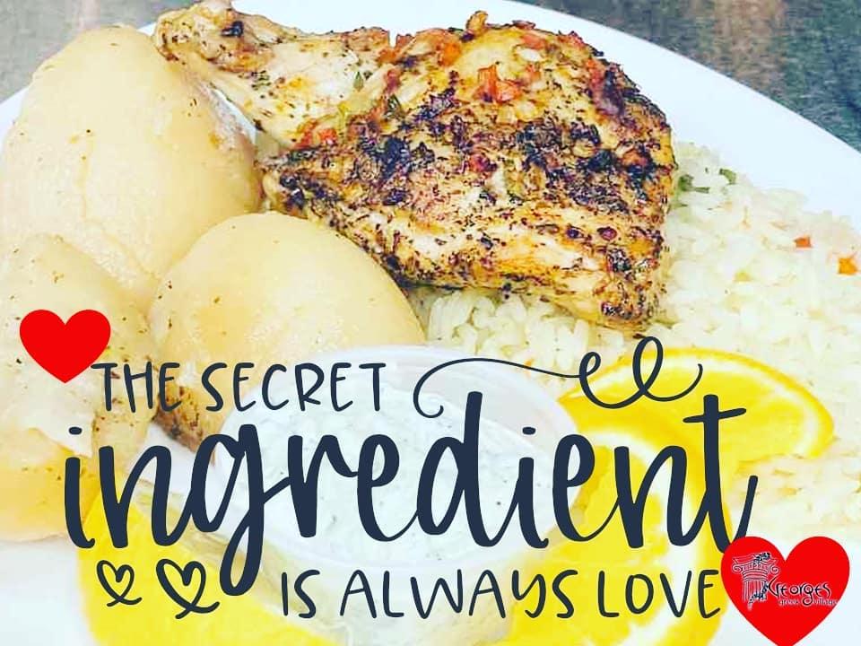 George's Greek Village menu in St. Catharines, Ontario, Canada