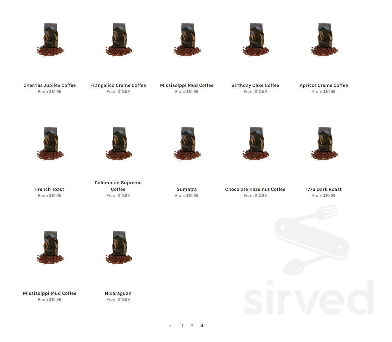 Holy Grounds Shop menu in Grapevine, Texas, USA