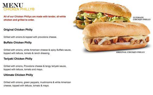 Great Steak menu in Orland Park, Illinois, USA