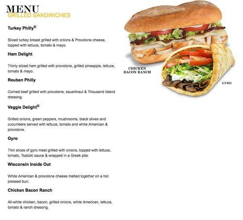 Great Steak menu in Orland Park, Illinois, USA