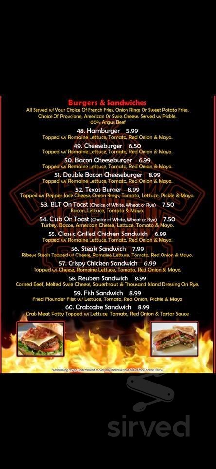 Mathews Grill and Deli menus in Mathews, Virginia, United States