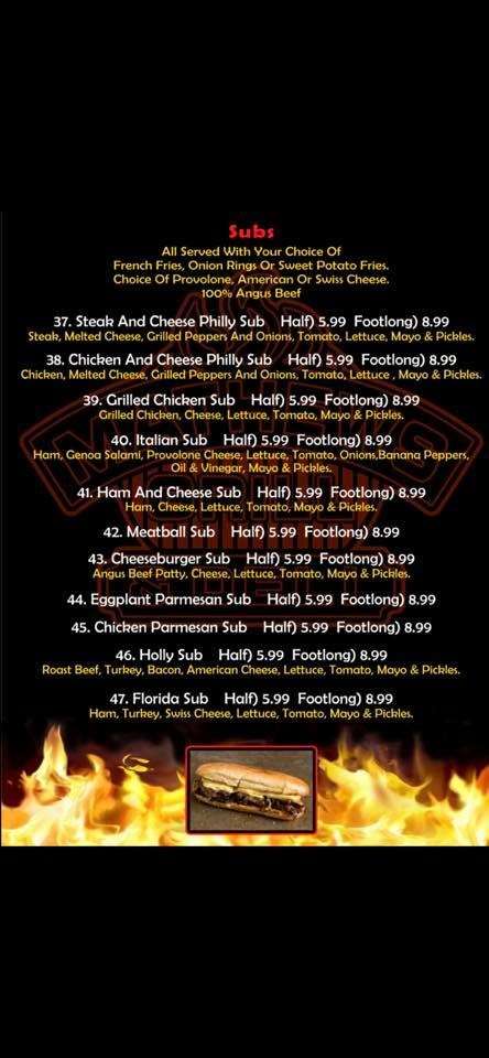 Mathews Grill and Deli menu in Mathews, Virginia, USA