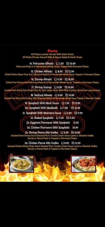 Mathews Grill and Deli menu in Mathews, Virginia, USA