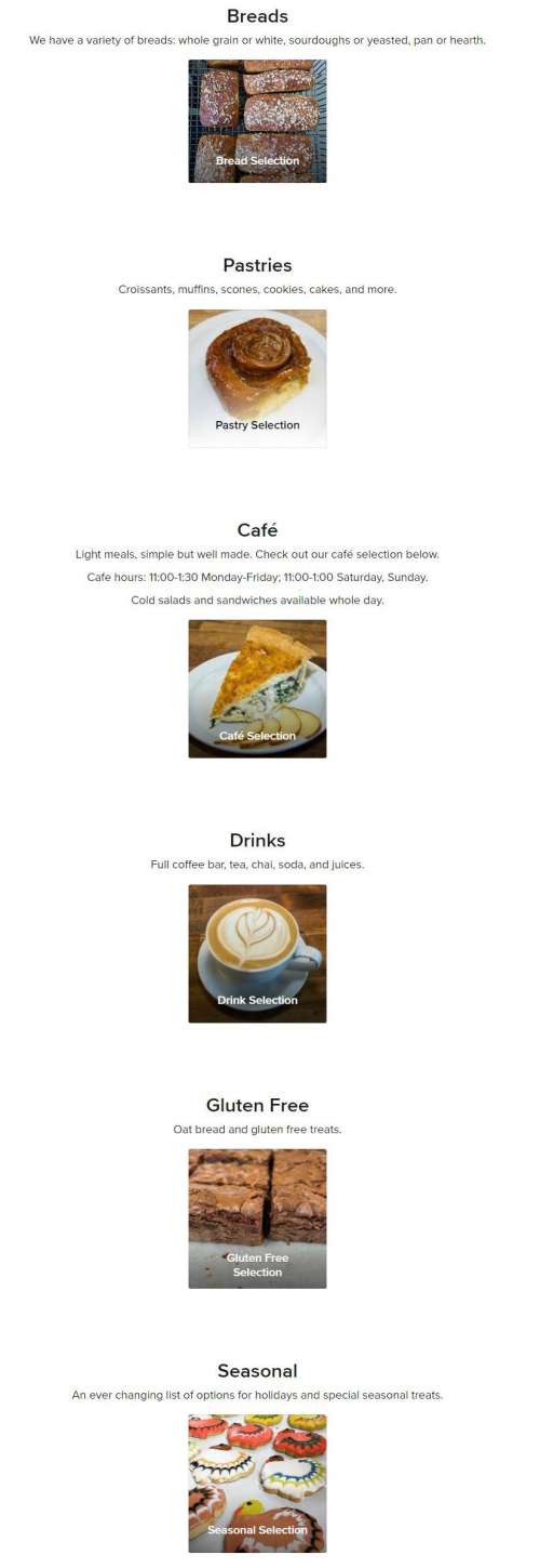 Brick Oven Bakery menu in Northfield, Minnesota, USA