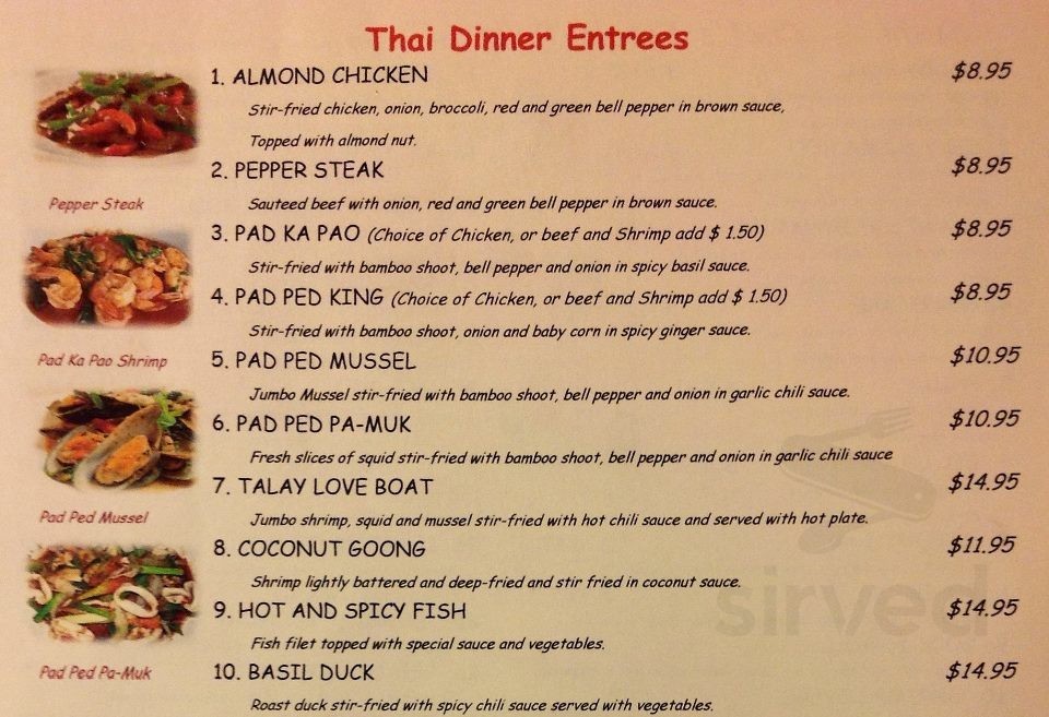 SUSHI 9 THAI & JAPANESE RESTAURANT menu in Mobile, Alabama, USA