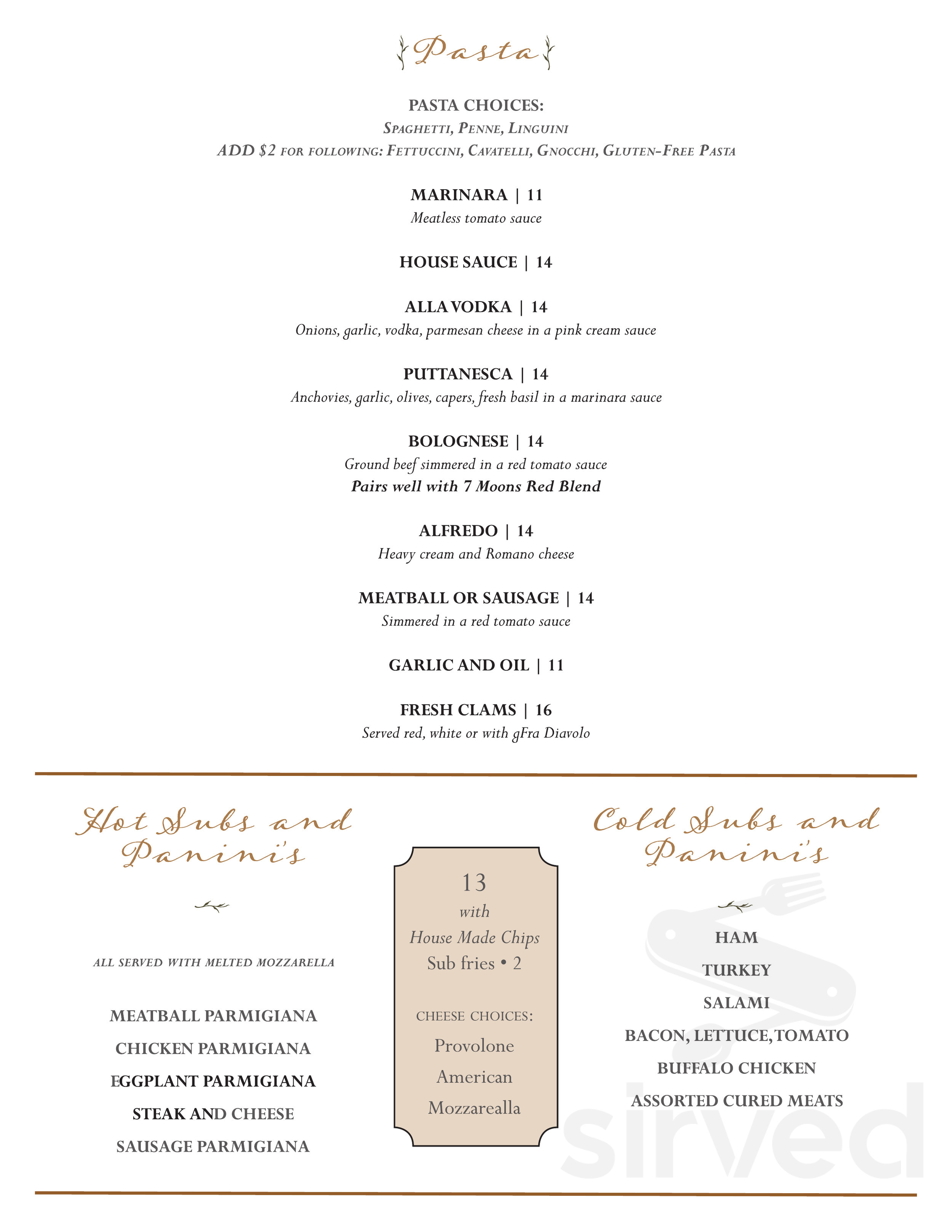 Ria's Restaurant menu in Waterbury, Connecticut, USA