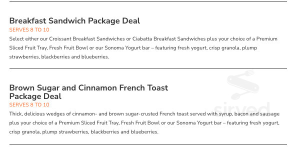 Alonti Catering Kitchen menu in San Antonio, Texas, USA