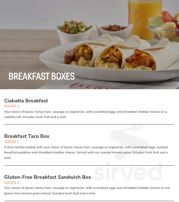 Alonti Catering Kitchen menu in Chicago, Illinois, USA