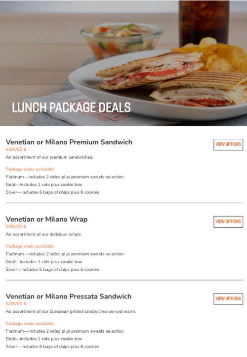 Alonti Catering Kitchen menu in Dallas, Texas, USA