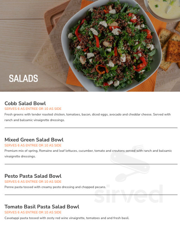 Alonti Catering Kitchen menu in Chicago, Illinois, USA
