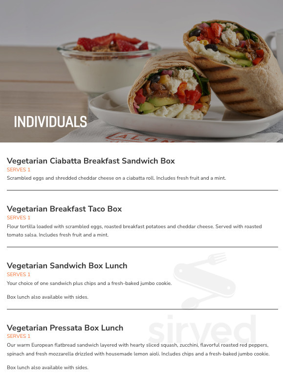 Alonti Catering Kitchen menu in Chicago, Illinois, USA