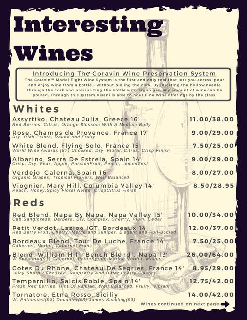 Visani Italian Steakhouse and Comedy Theater menu in Port Charlotte ...