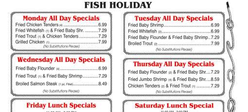 Menu for Mayflower Xvi Seafood Restaurant in Durham, NC | Sirved