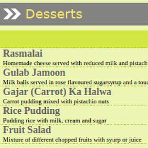 Mayuri Express menu in Houston, Texas, USA