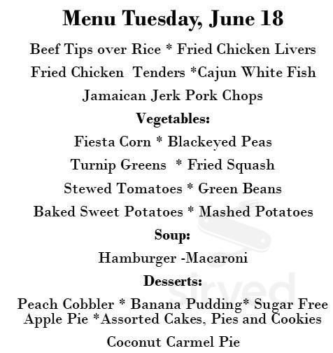 Menu for Charlie B’s in Oneonta, AL | Sirved