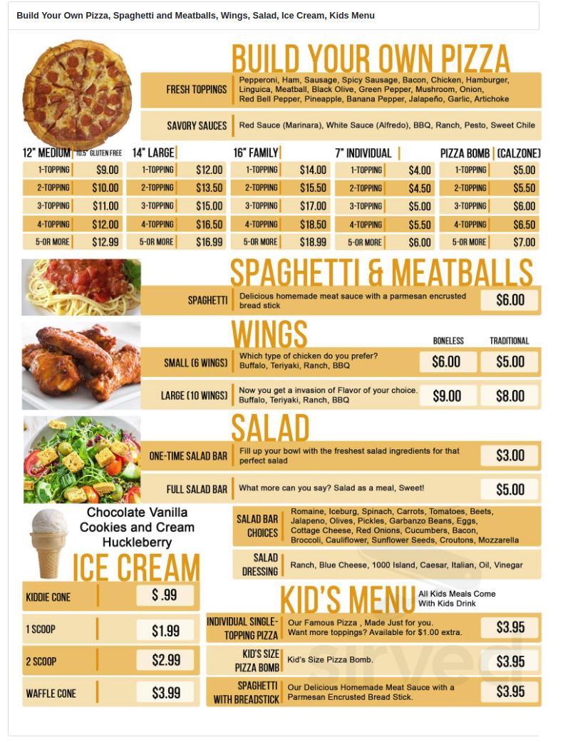 Uncle Benny's Pizza menus in Idaho Falls, Idaho, United States