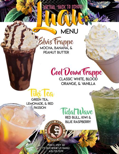 Kahpeeh Kah-ahn Ute Coffee House menu in Fort Duchesne, Utah, USA