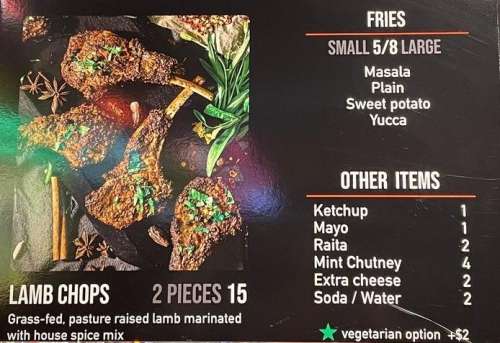 BK Jani menu in Brooklyn, New York, USA