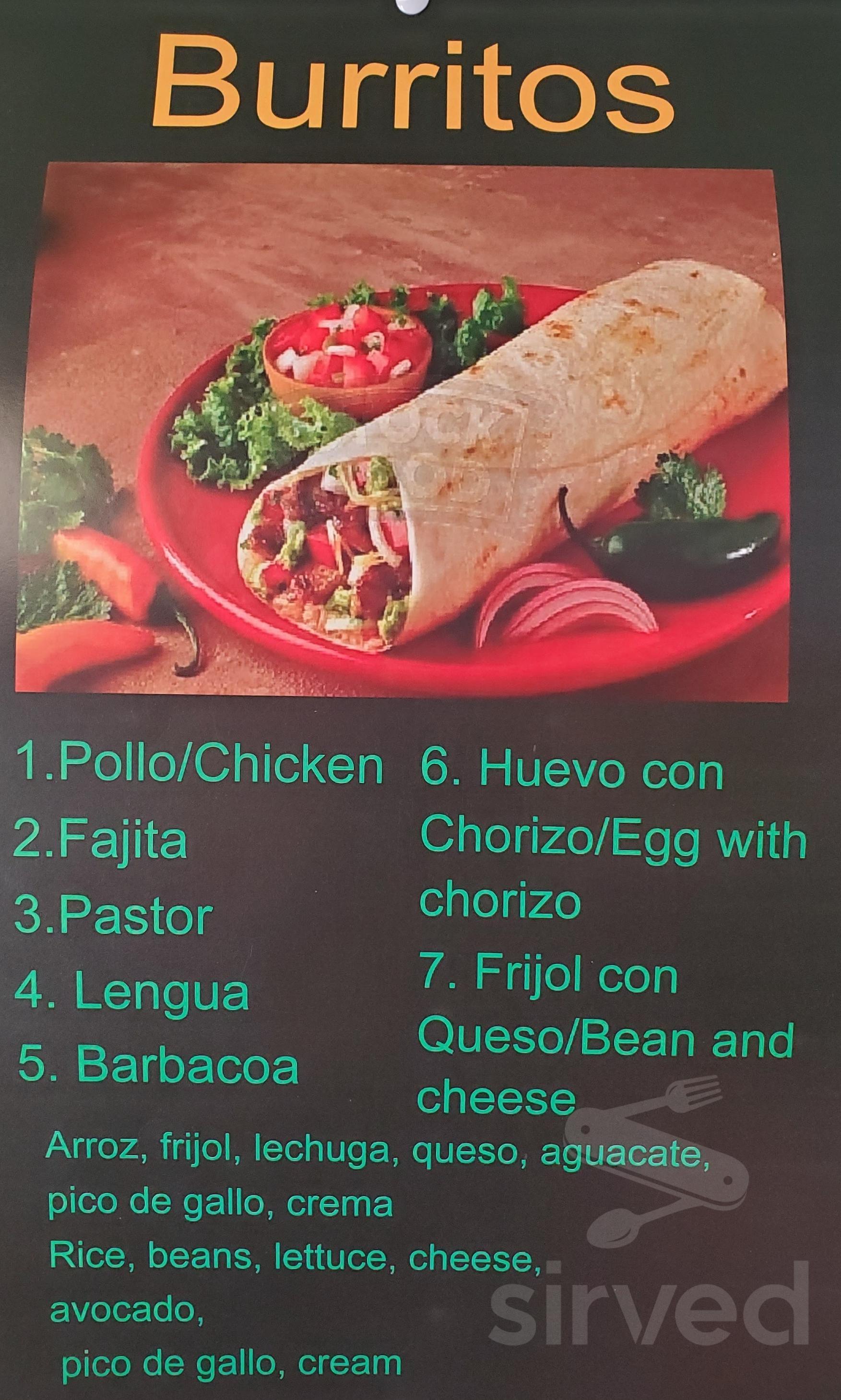 Antojitos El Poncho menu in Palmview, Texas, USA