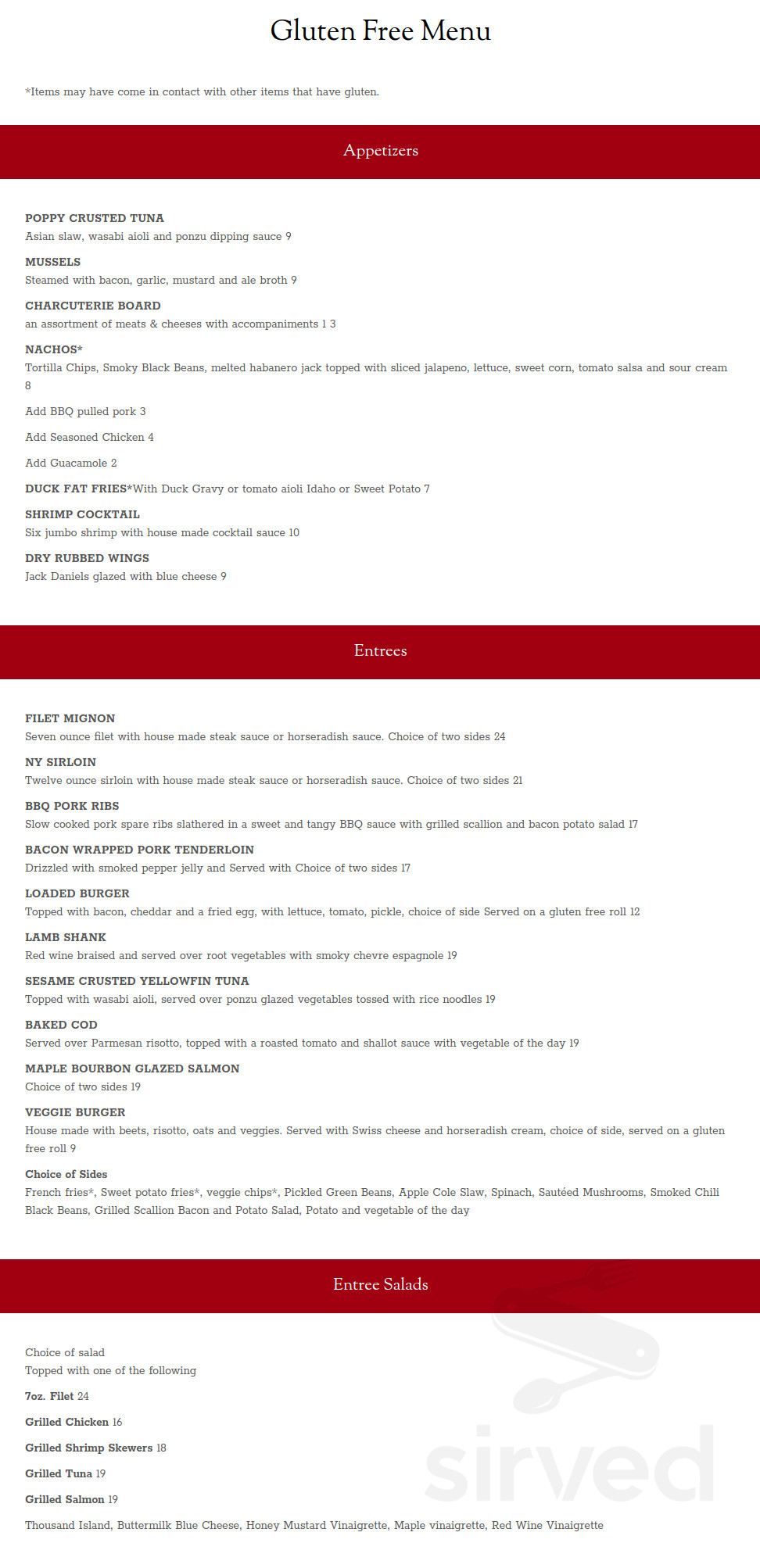 Slainte menus in Holyoke, Massachusetts, United States