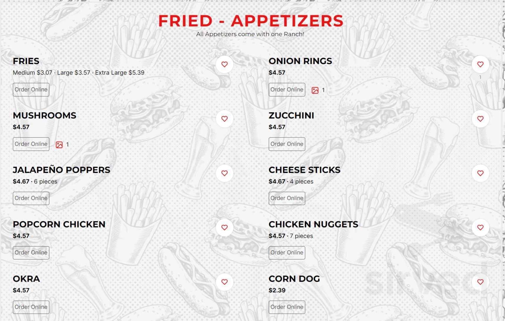 Super Burger Drive-In menu in Porterville, California, USA