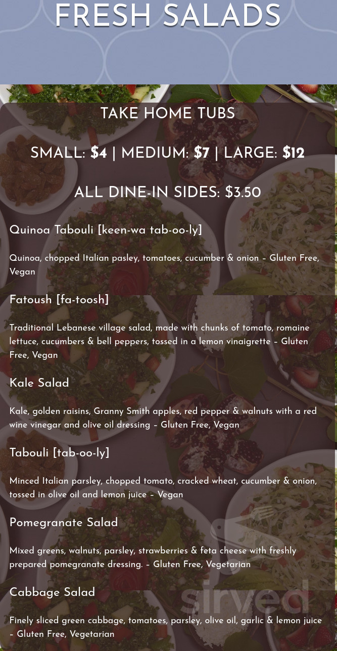 Neomonde Mediterranean Morrisville menus in Morrisville, North Carolina ...