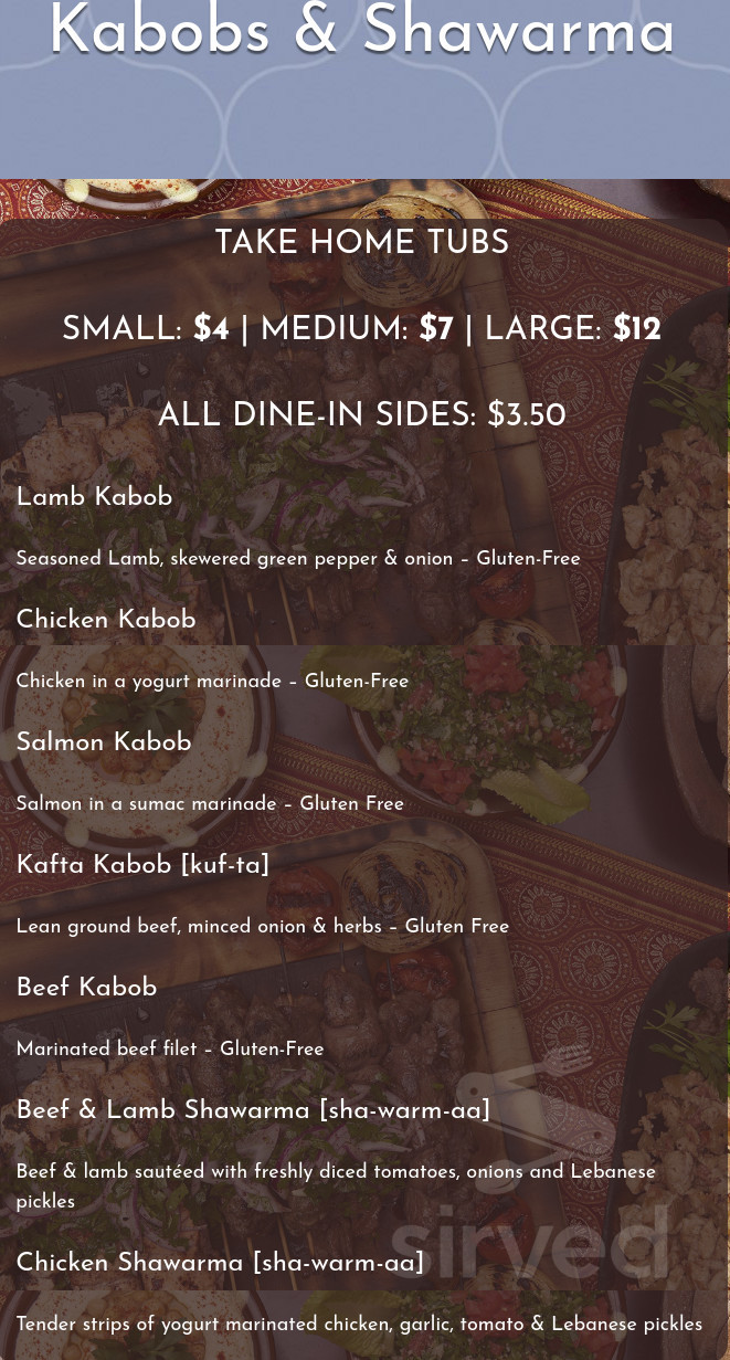 Neomonde Mediterranean Durham menus in Durham, North Carolina, United ...