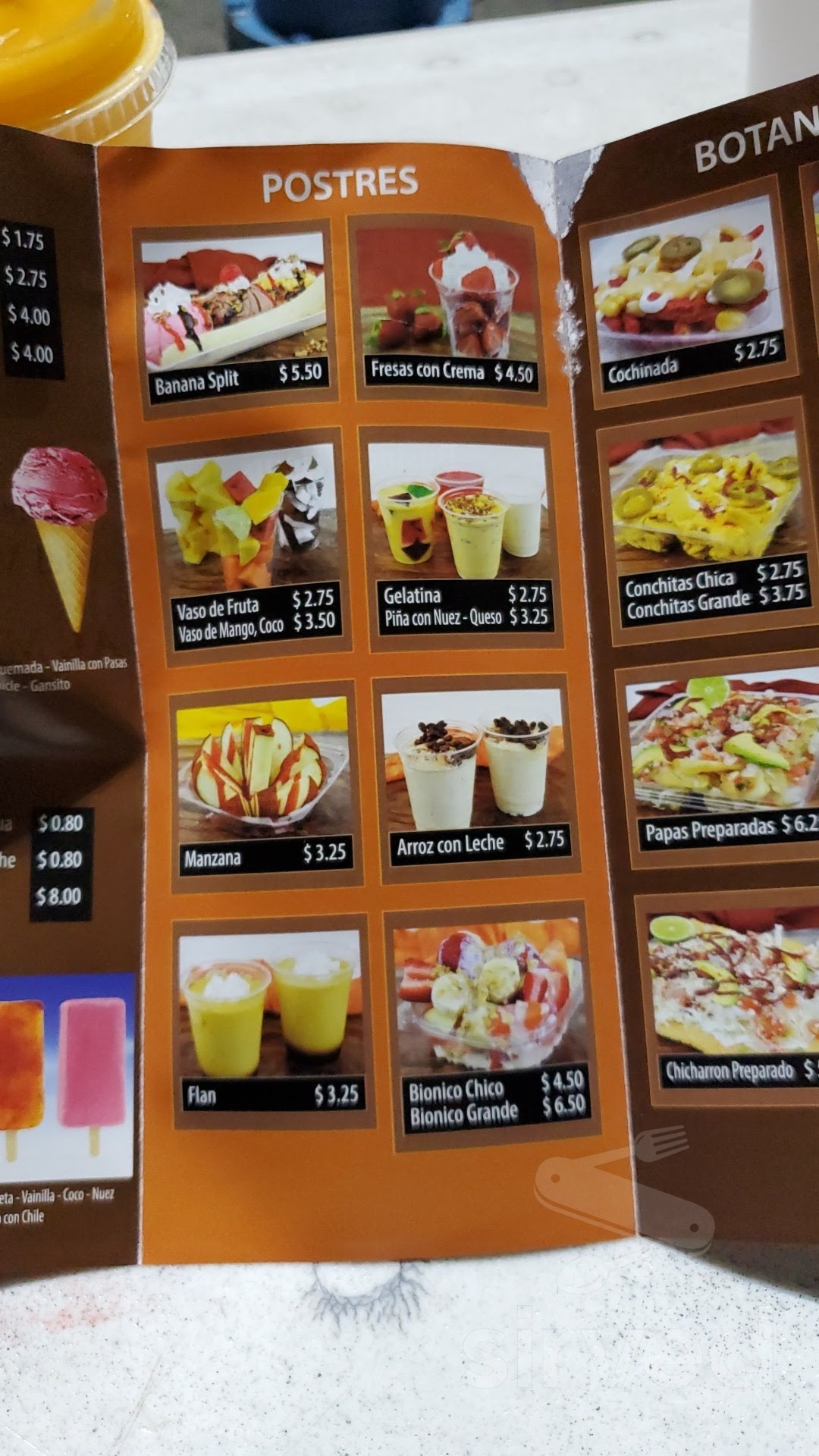 Menu - Garland TX's Paleteria ( La Super ) Ice Cream | Sirved