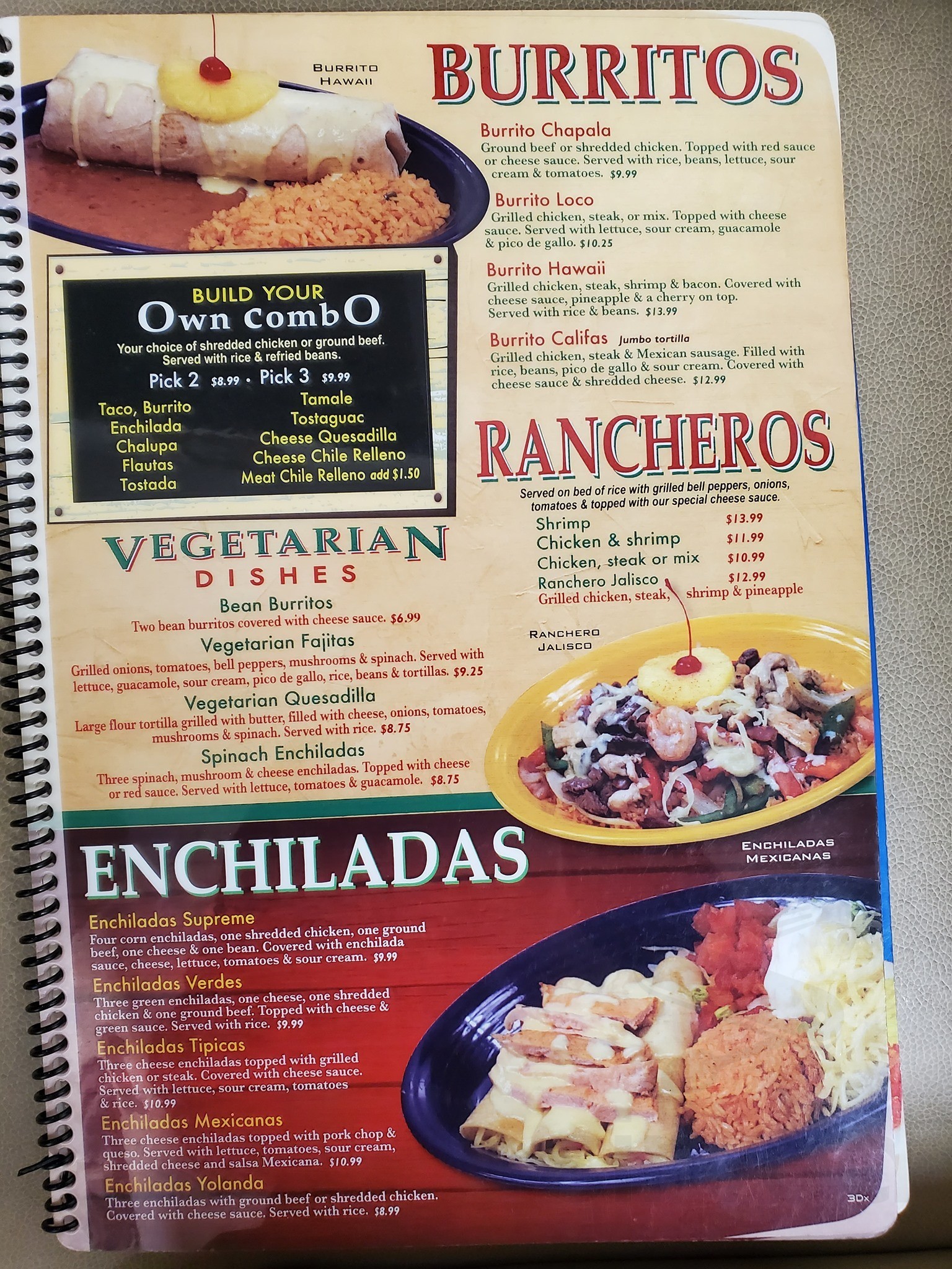 Chapala Mexican Grill & Bar menu in Brookeland, Texas, USA
