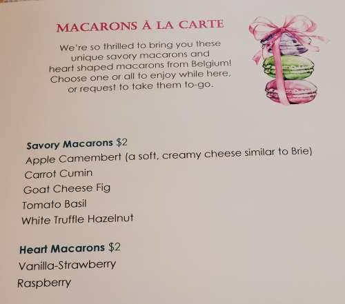 Fancy That menu in Walpole, Massachusetts, USA