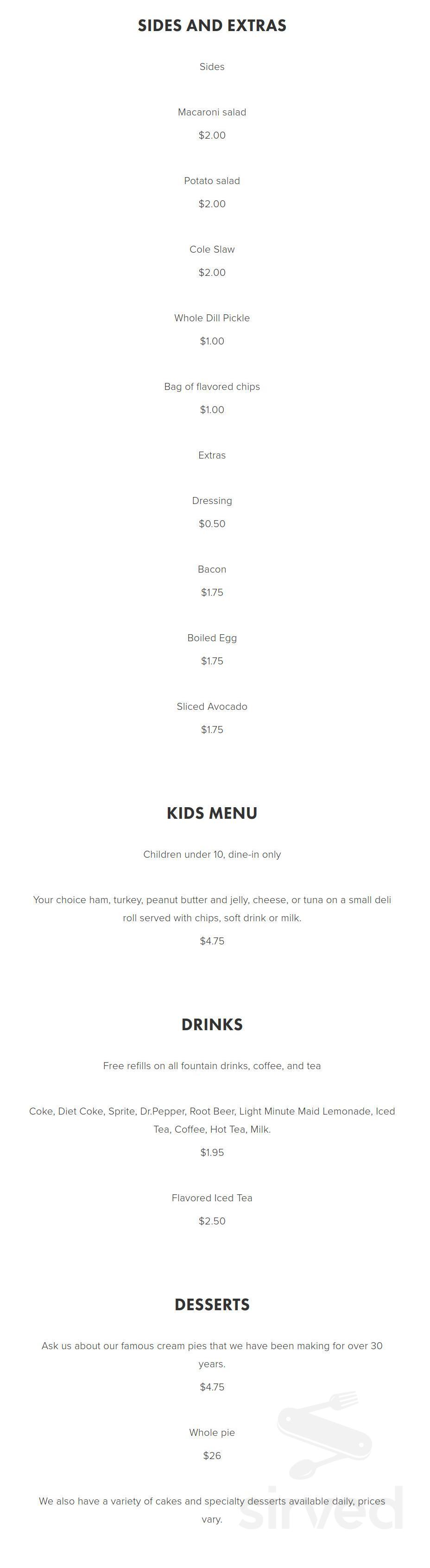 Christian & Jakes Bistro menus in Calhoun, Georgia, United States