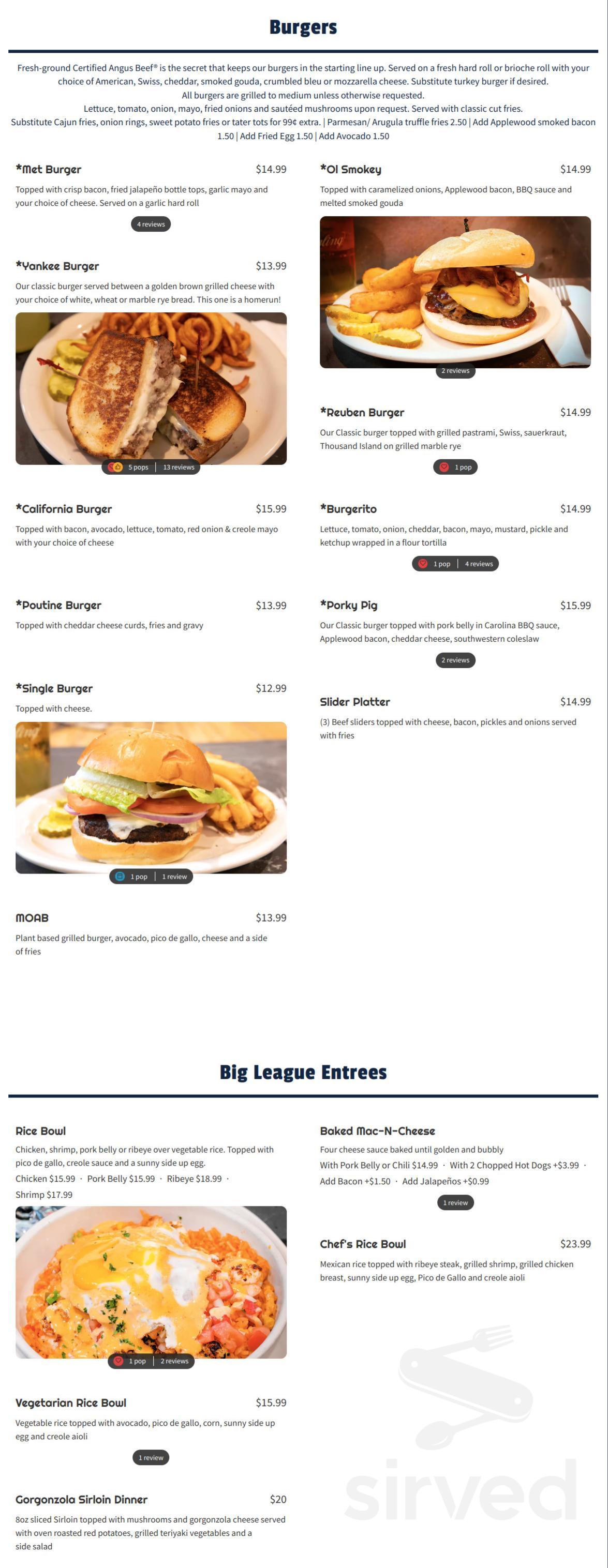 Menu for Pippa's Sports Cafe in Danbury, Connecticut, United States