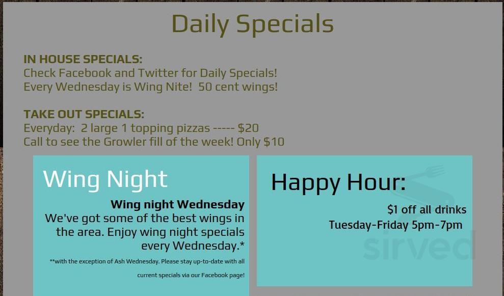 Barrel Junction menu in Allison Park, Pennsylvania, USA