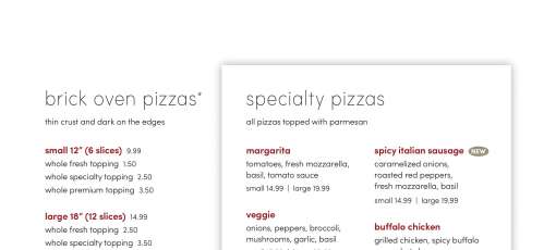 Menu for Tunxis Grill & Pizzeria in Windsor, CT | Sirved