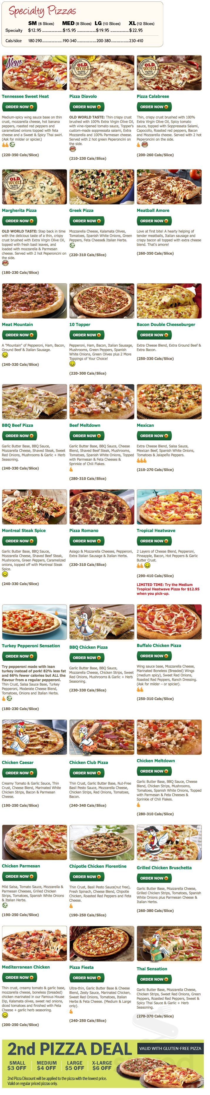 Topper's Pizza - Espanola menus in Espanola, Ontario, Canada