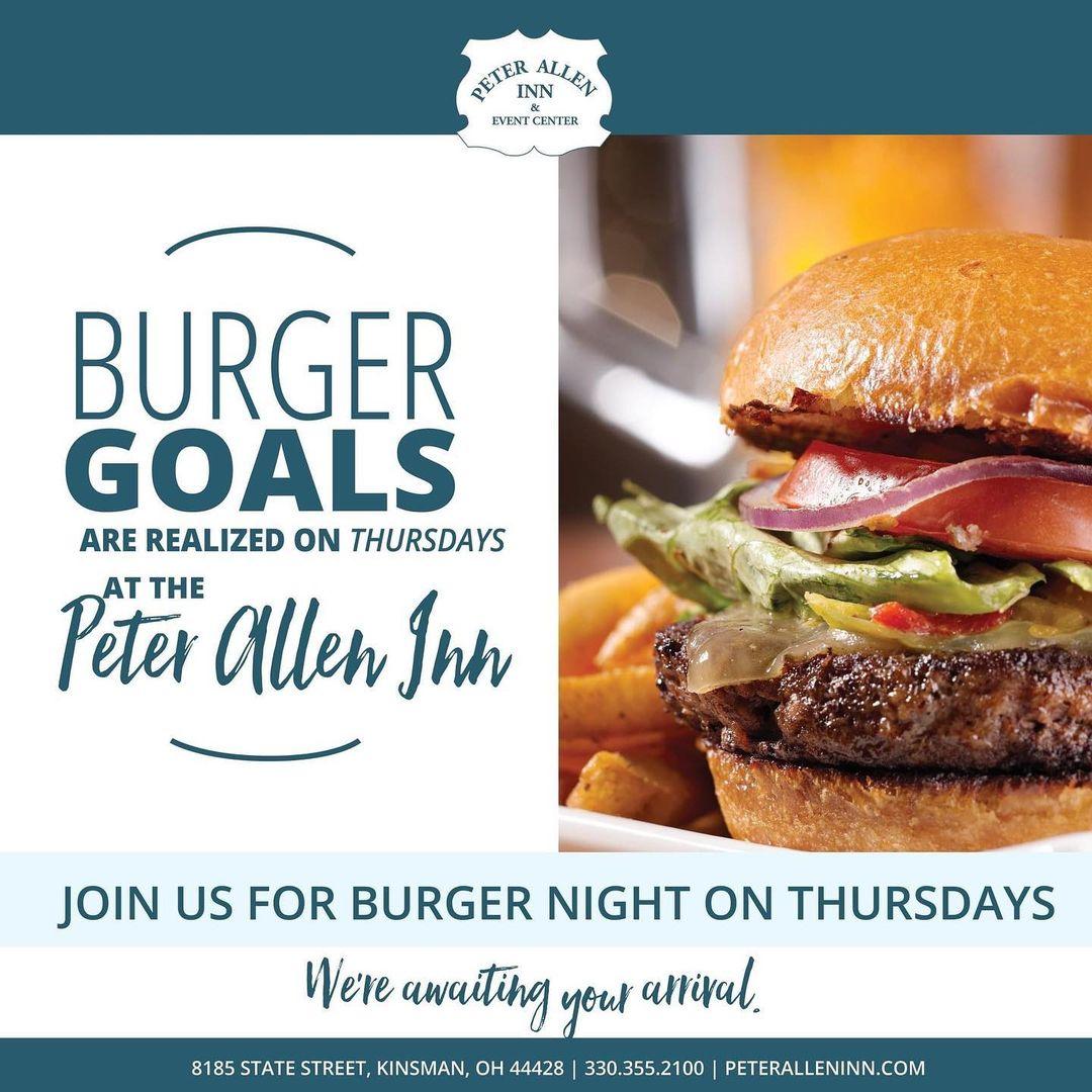 Peter Allen Inn & Event Center menu in Kinsman, Ohio, USA