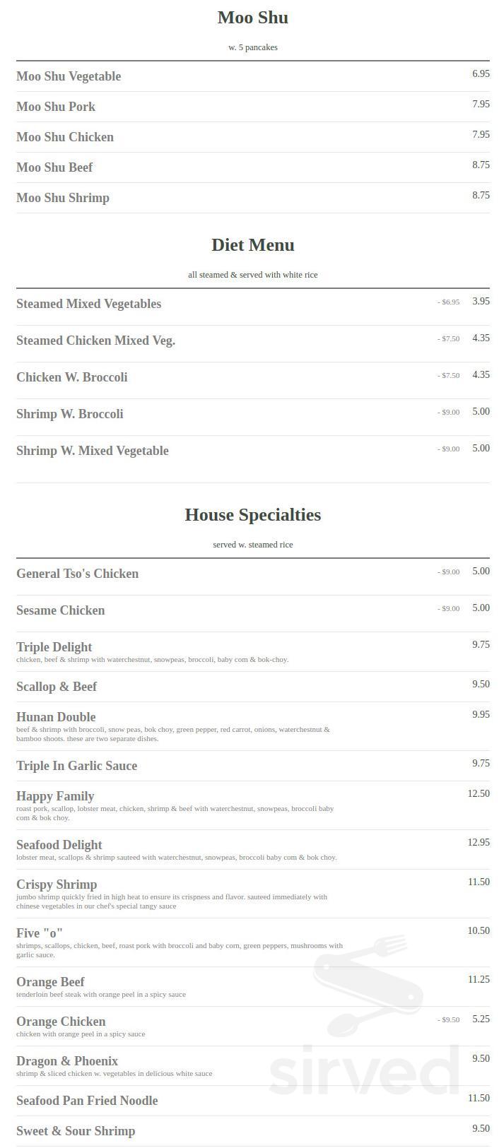 Menu - Ocala FL's Wok N Stuff II | Sirved