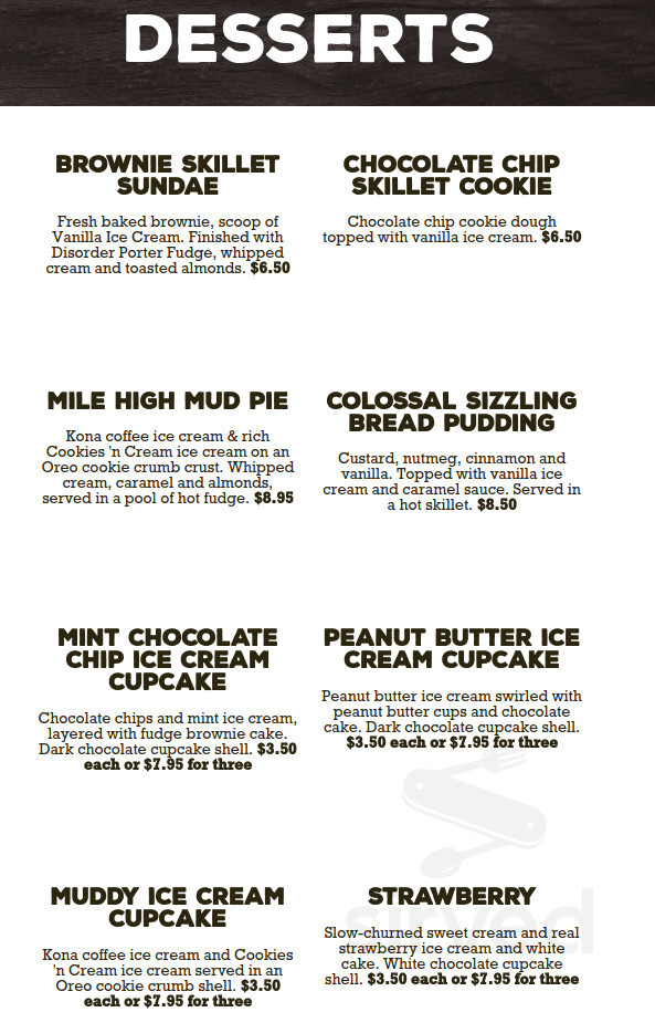 RAM Restaurant & Brewery menu in Tacoma, Washington, USA