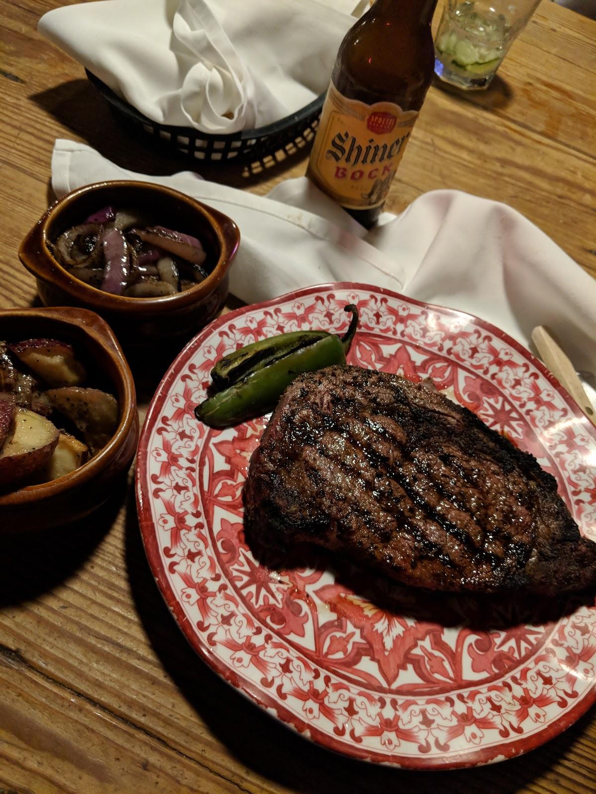 Perini Ranch Steakhouse menu in Buffalo Gap, Texas, USA