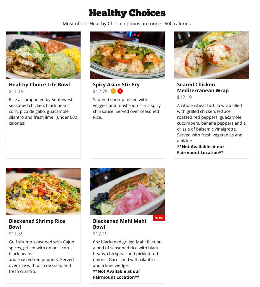 Menu - Batavia NY's Tully's Good Times Batavia | Sirved