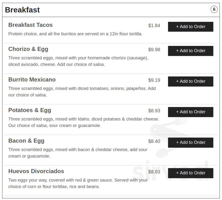 Burritos Mico menu in Altus, Oklahoma, USA