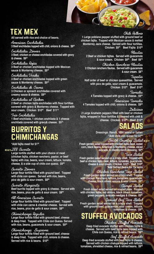 La Casona Mexican Restaurant menu in Angleton, Texas, USA