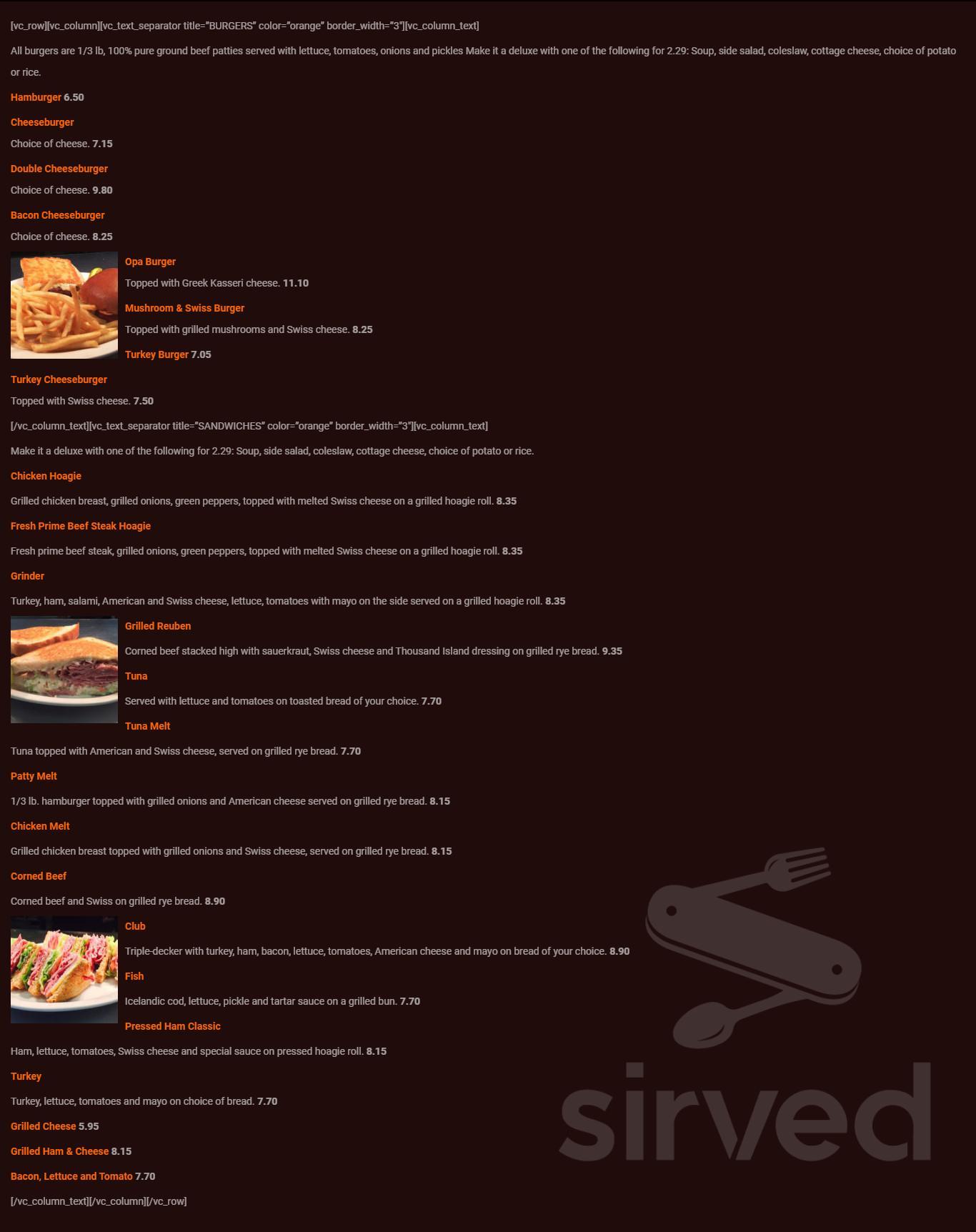 Jillian's North Coney Island & Grille menus in Kimball, Michigan ...