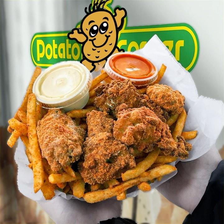 Potato Corner menu in Grapevine, Texas, USA