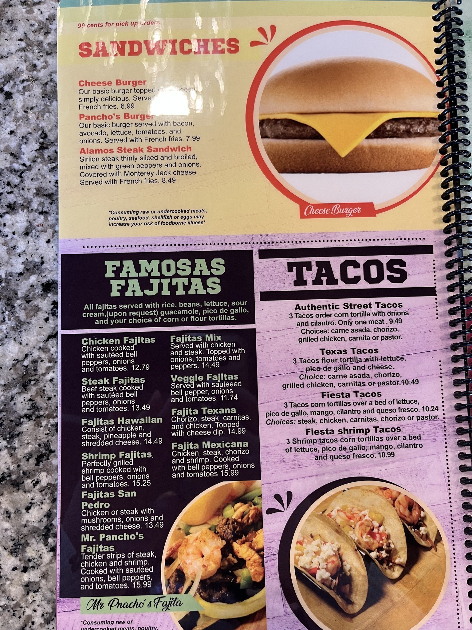Mr Panchos Mexican Restaurant menu in Watertown, Tennessee, USA