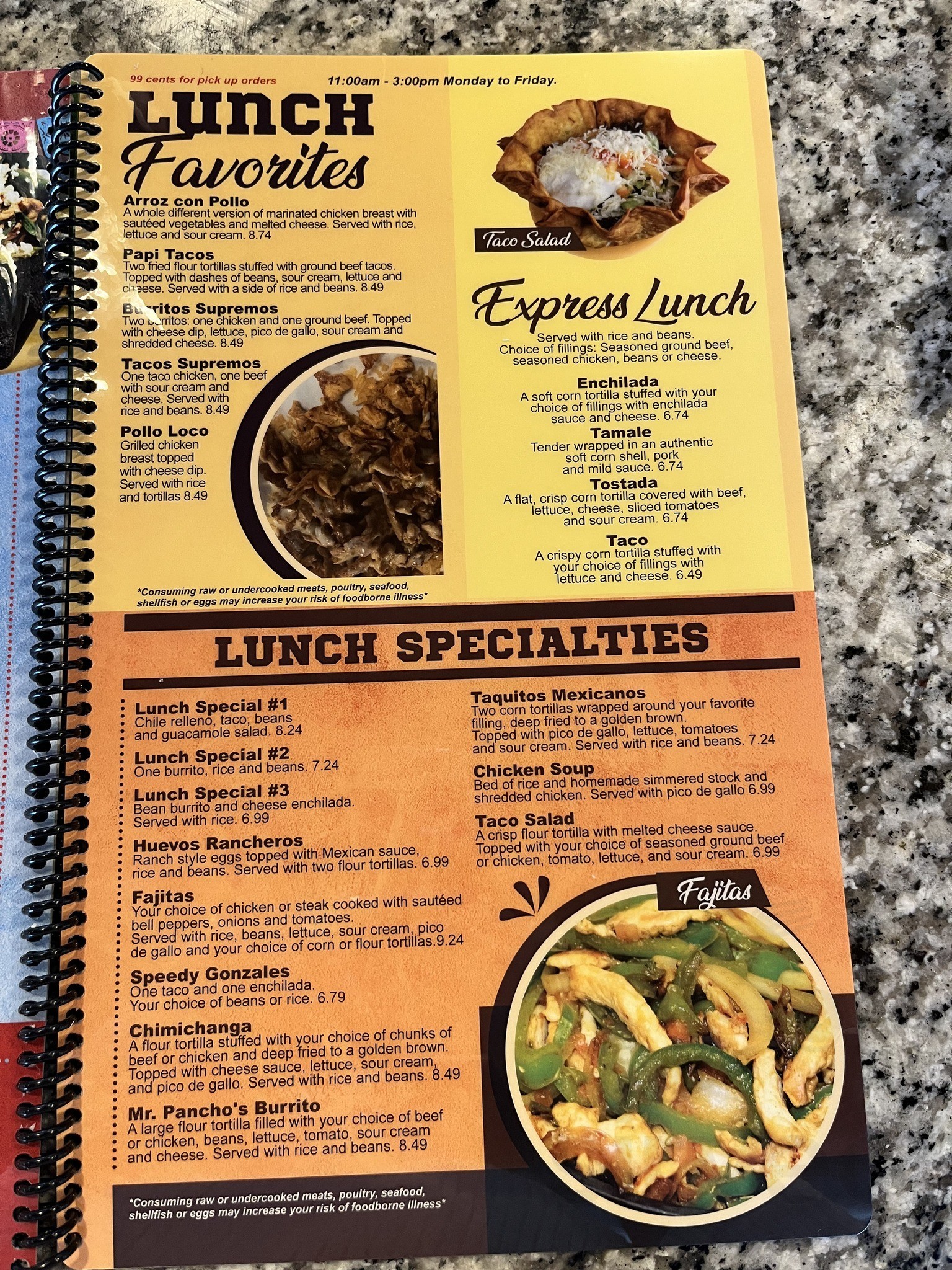 Mr Panchos Mexican Restaurant menu in Watertown, Tennessee, USA
