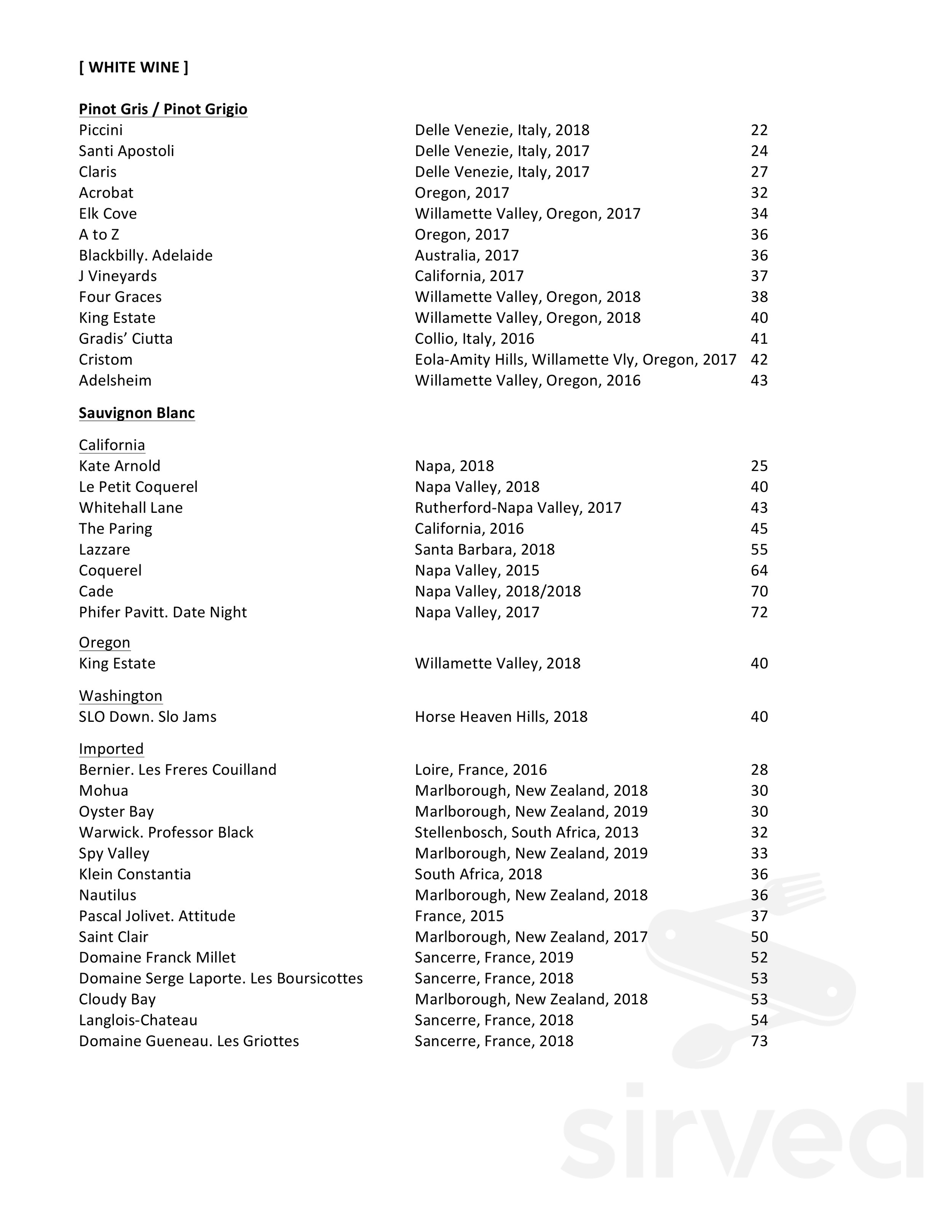 Caet [seafood I oysterette] menu in Ridgeland, Mississippi, USA