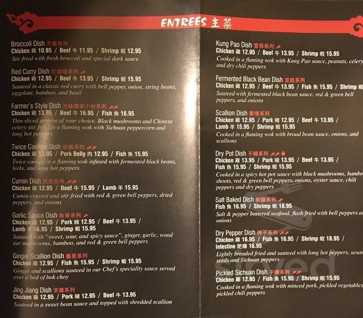 Menu - Kendall Park NJ's Shu House Restaurant | Sirved