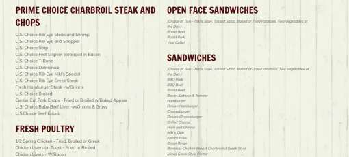 Menu for Niki's West in Birmingham, AL | Sirved